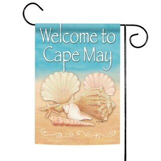 Blue & Brown"Welcome to Cape May" Outdoor Mini Garden Flag 18"x12.5 ...