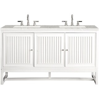 James Martin Vanities Athens 60" Free Standing Double Wood Vanity Set ...