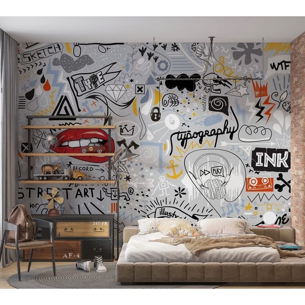 scribbles on walls