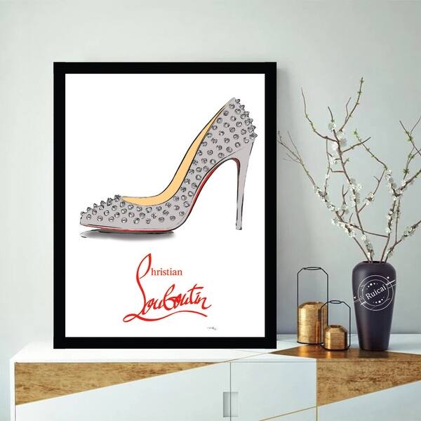 how to draw glass out of heel