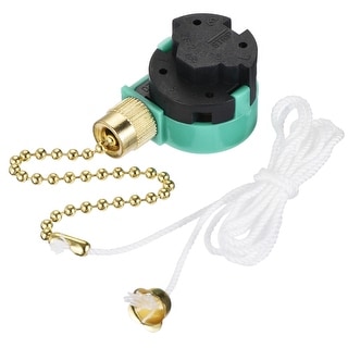 Pull Chain Switch 3 Speed 4 Wire with Extension String, 2 Pack - Bed ...