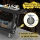 Heavy Duty Plastic Utility Cart 2 Tier Locking Rolling Cart - Bed Bath ...