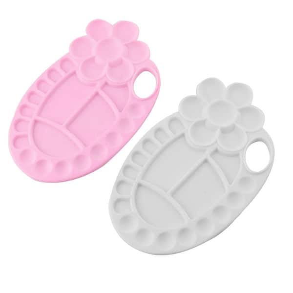 Plastic 26 Compartment Artist Paint Mixing Palette Plate Tray Pink ...