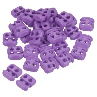 Cord Locks, 100 Pack Oval Spring Toggle Stopper, Light Violet - Light ...