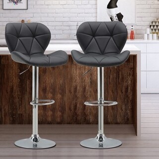 PU Leather Swivel Lift Bar Chair, Set of 2 - Bed Bath & Beyond - 36925969