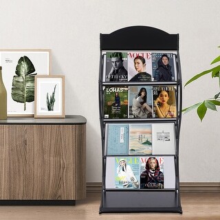 4-Layer Freestanding Magazine and Brochure Rack - Bed Bath & Beyond ...