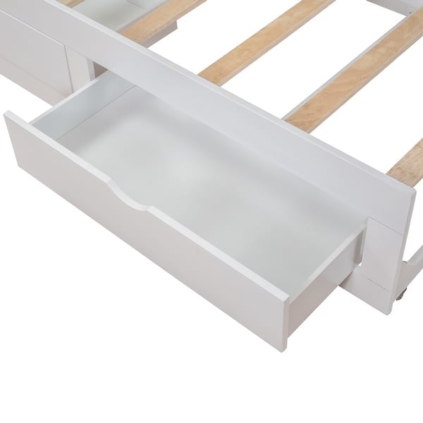 Twin-King Size Multi-Functional Wooden Extendable Daybed High ...