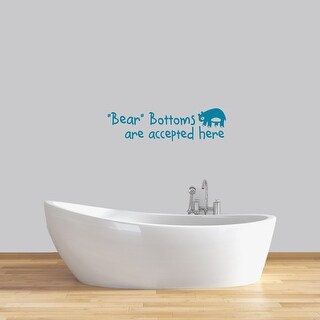 Bear Bottoms Are Accepted Here Wall Decal - MEDIUM - Bed Bath & Beyond ...