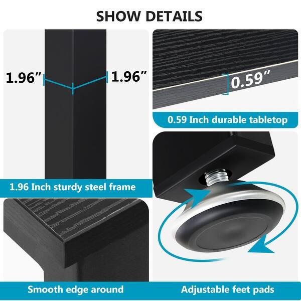 measurements for 8ft rectangle table