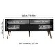 Madesa Modern TV Stand with 1 Door and 4 Shelves with Cable MANAGEMENT ...