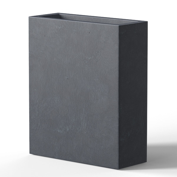 Tall Concrete Rectangle Plant Boxes / Large Indoor and Outdoor Flower ...