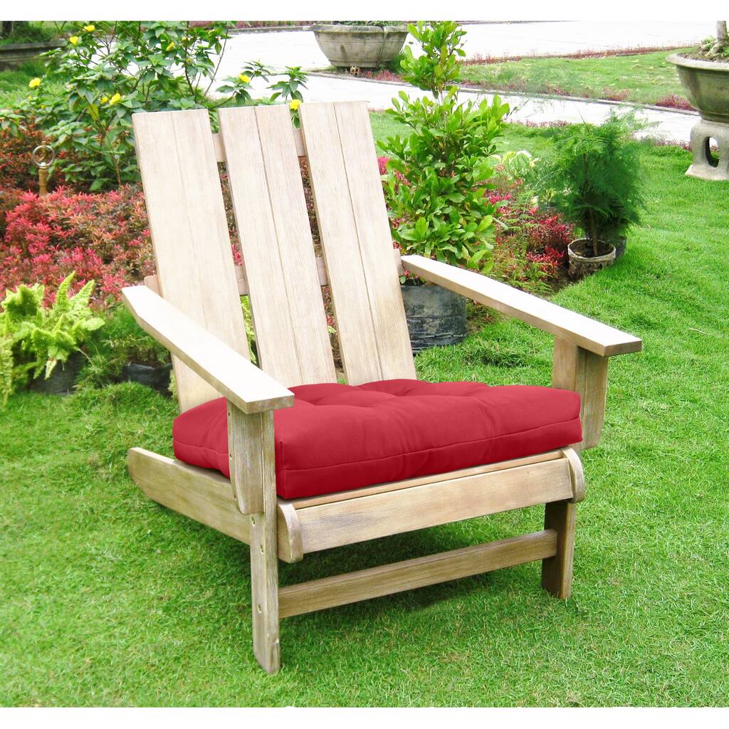 Ruby Red Outdoor Adirondack Cushion 20 x 20 in Solid Red - 20" x 20 ...