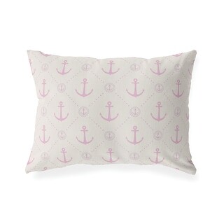 ANCHOR CHIEF PINK Indoor|Outdoor Lumbar Pillow By Kavka Designs - 20X14 ...