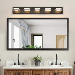 Sleek 5-Light LED Vanity Fixture - Modern Iron & Acrylic Design for ...
