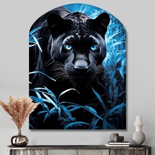 Black Blue Panther Hidden Observer Infrared - Panther Metal Wall Decor ...