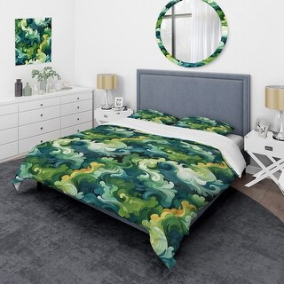 Designart "Camo Dreamscape Camouflage " Modern Bedding Covert Cet With ...