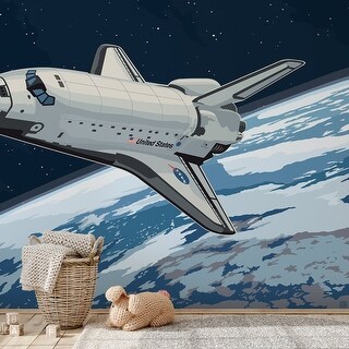 Shuttle in Space by Anderson Design Group - Peel & Stick Wall Mural ...