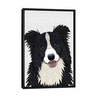 iCanvas "Cute Border Collie" by Angelika Parker Framed - Bed Bath ...
