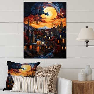 Designart "Harlem Renaissance Revival I" Cityscapes Metal Wall Art ...