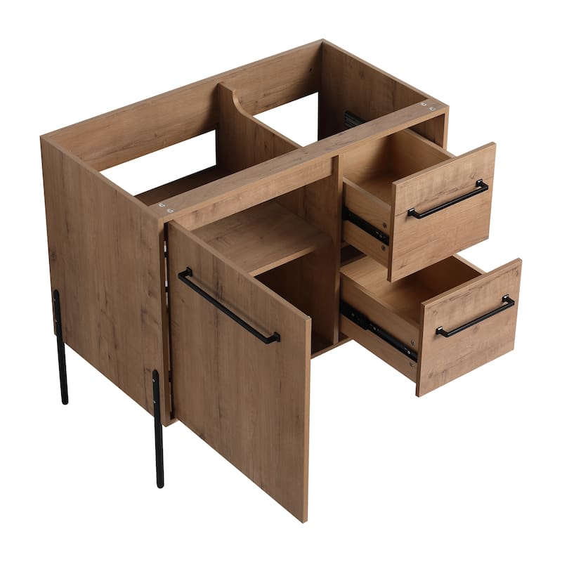 Malwee 36"/48"/60" Bathroom Vanity with Sink, FreeStanding Vanity with ...