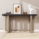 Modern Entryway Console Table with Industrial-inspired Concrete Wood ...