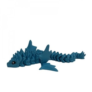 3D Printed Blue Dragon With Bi-Fold Wings Figurine - Bed Bath & Beyond ...