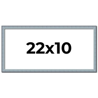 22x10 Frame Rustic Sky Blue Solid Wood Picture Frame | 0.75 Inch - Bed ...