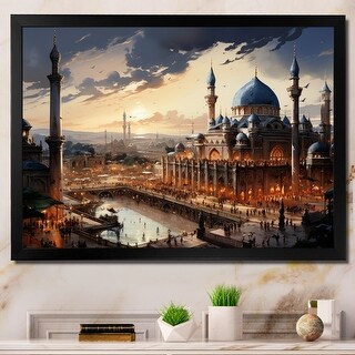 Designart "Islam Art Islamic Festivals II" Islamic Framed Wall Art ...