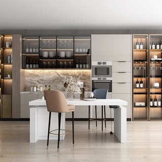 Height-Adjustable Multi-Function Desk Seamless Style Large Table Desk ...