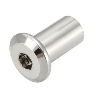 M6x15mm Rivet Hex Socket Head Screw Post Nickel Plated 20pcs - Silver ...