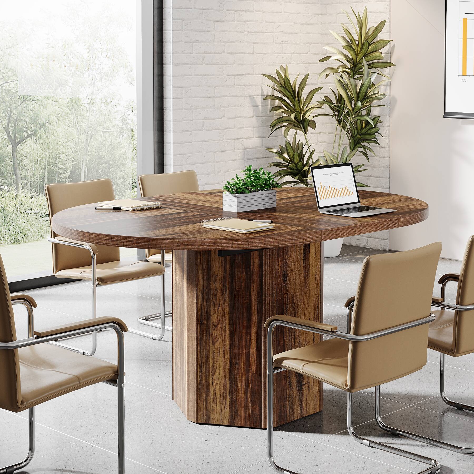 Small oval conference table store