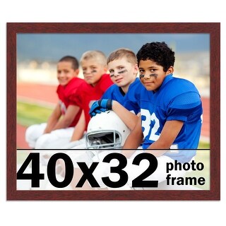 40x32 Frame Brown Picture Frame - Complete Modern Photo Frame Includes ...