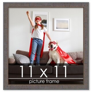11x11 Distressed/Aged Complete Wood Square Picture Frame with UV ...