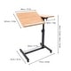Rolling Laptop Desk Height Adjustable Tilt Stand Portable Caster - Bed ...