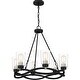 Overlook 6-Light Earth Black Chandelier - Earth Black - Bed Bath ...