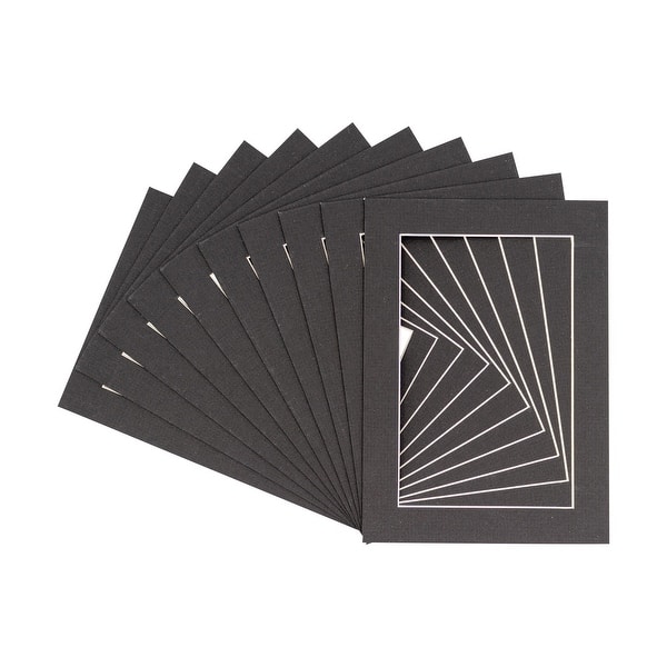 16x20 Mat for 11x14 Photo - Textured Black Matboard for Frames ...