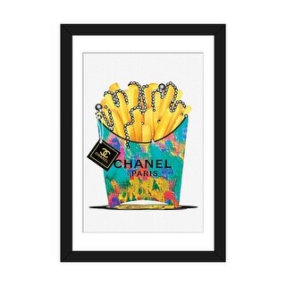 iCanvas "Fashion Fresh Chanel Rainbow Fries & Pearls" by Pomaikai ...