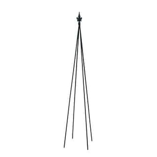 Achla Designs Fleur-De-Lis Garden Trellis Tool, 58 Inch Tall, Black ...
