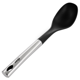 Oster Baldwyn Silver-Black Stainless Steel and Nylon Solid Spoon with ...