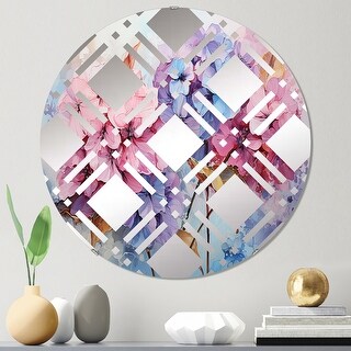 Designart "Pink And Purple Hydrangea Modern Collage" Flowers Pink Wall ...