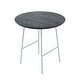 Modern Round Side Table with MDF Top and White Steel Frame Rossmore ...