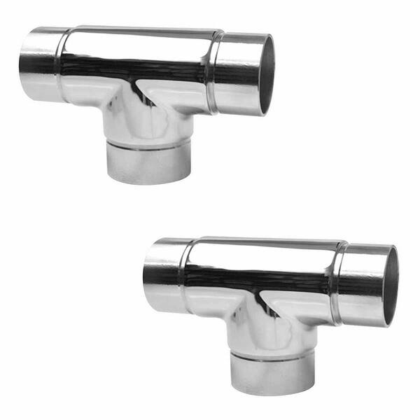 2 1.5 Tee Handrail Fitting Handicap Connector Stainless Renovators ...