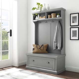 Crosley Seaside Hall Tree - 40 "W x 18.5 "D x 64.5 "H - Bed Bath ...