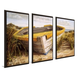 "Vineyard Launch" by Karl Soderlund Print on Floating Canvas Set of 3 ...