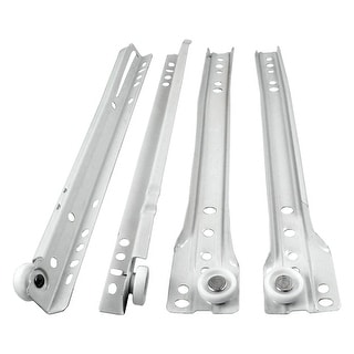 Drawer Cabinet Metal 10" Silence Wheel Slides Track Set - White - Bed ...