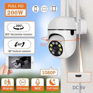5G WiFi IP Camera Outdoor Surveillance Cameras HD 1080P IR Full Color ...