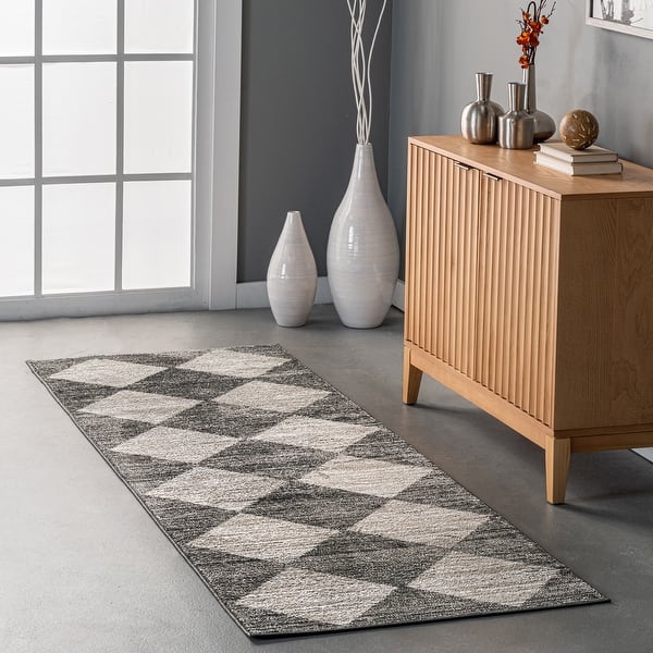 Nuloom Gianna Contemporary Geometric Checker Tile Area Rug - Bed Bath ...