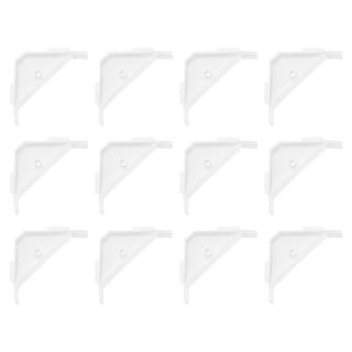 Plastic Corner Support Braces, 90 Degree Triangle Bracket White - Bed ...