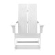 Modern 2-Slat Adirondack Poly Resin Rocking Chair for Indoor/Outdoor ...