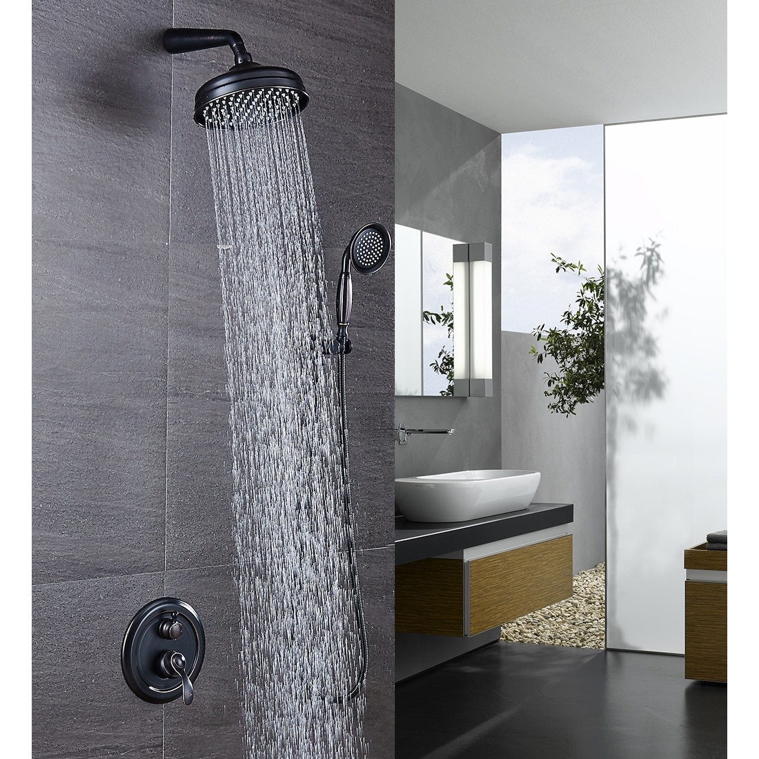 Shower Tub Kit, Tub and Shower Faucet Set(Black) - Bed Bath & Beyond ...